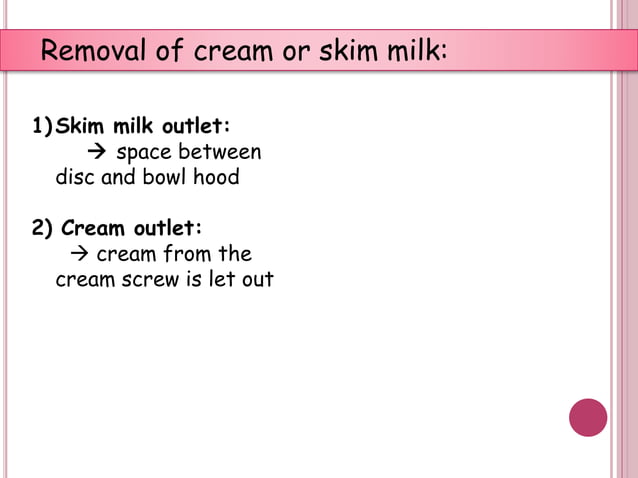 Cream separator - Cream separation in milk | PPTX