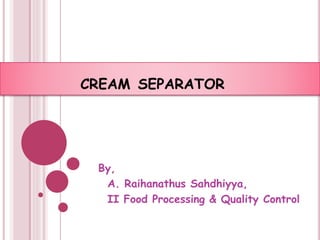 How Centrifugal Force Separates Cream From Milk | PPT