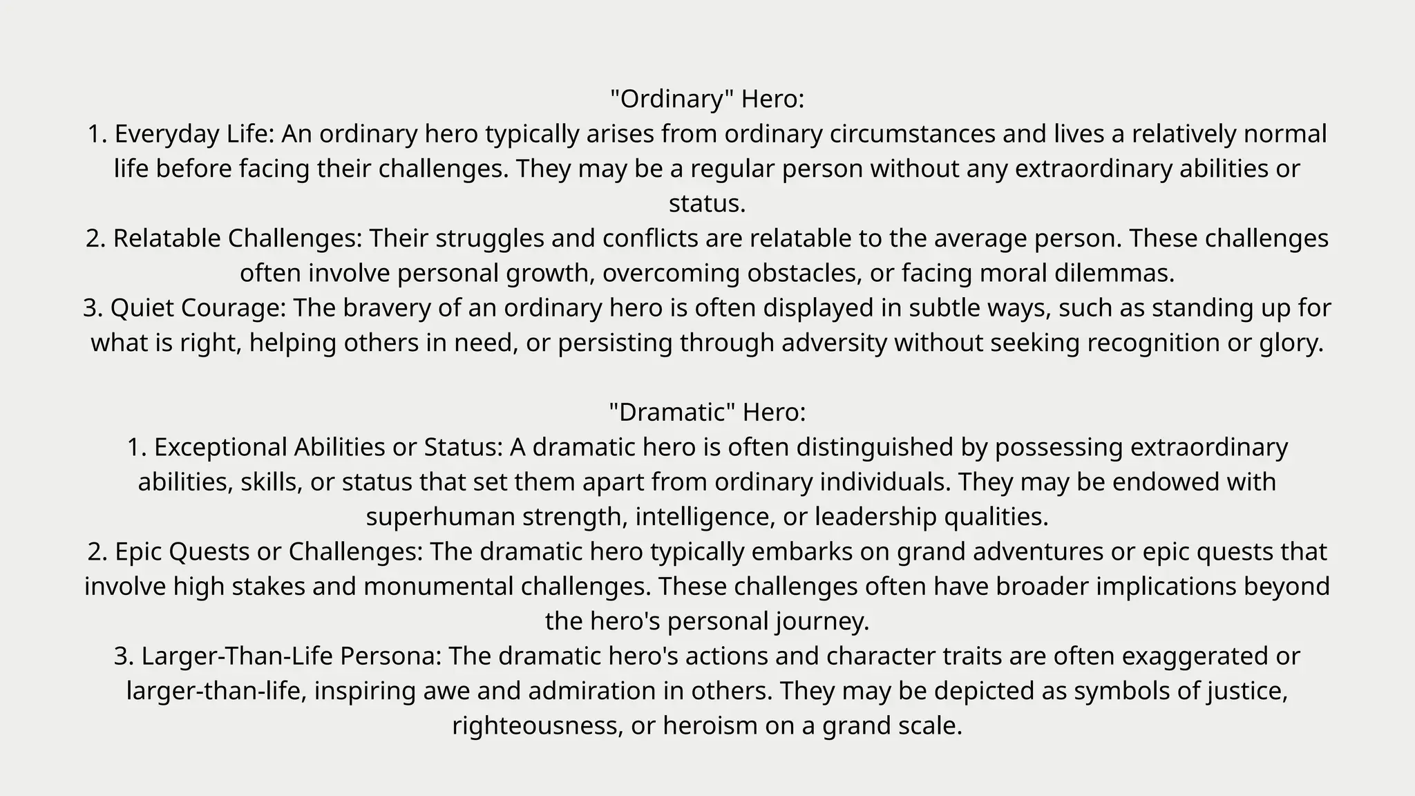 Julius Caesar - What is a hero? – Different Types of Heroes | PPTX