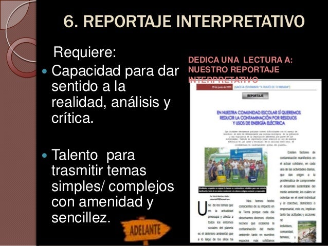 Mapa conceptual sobre el reportaje - Concept Map
