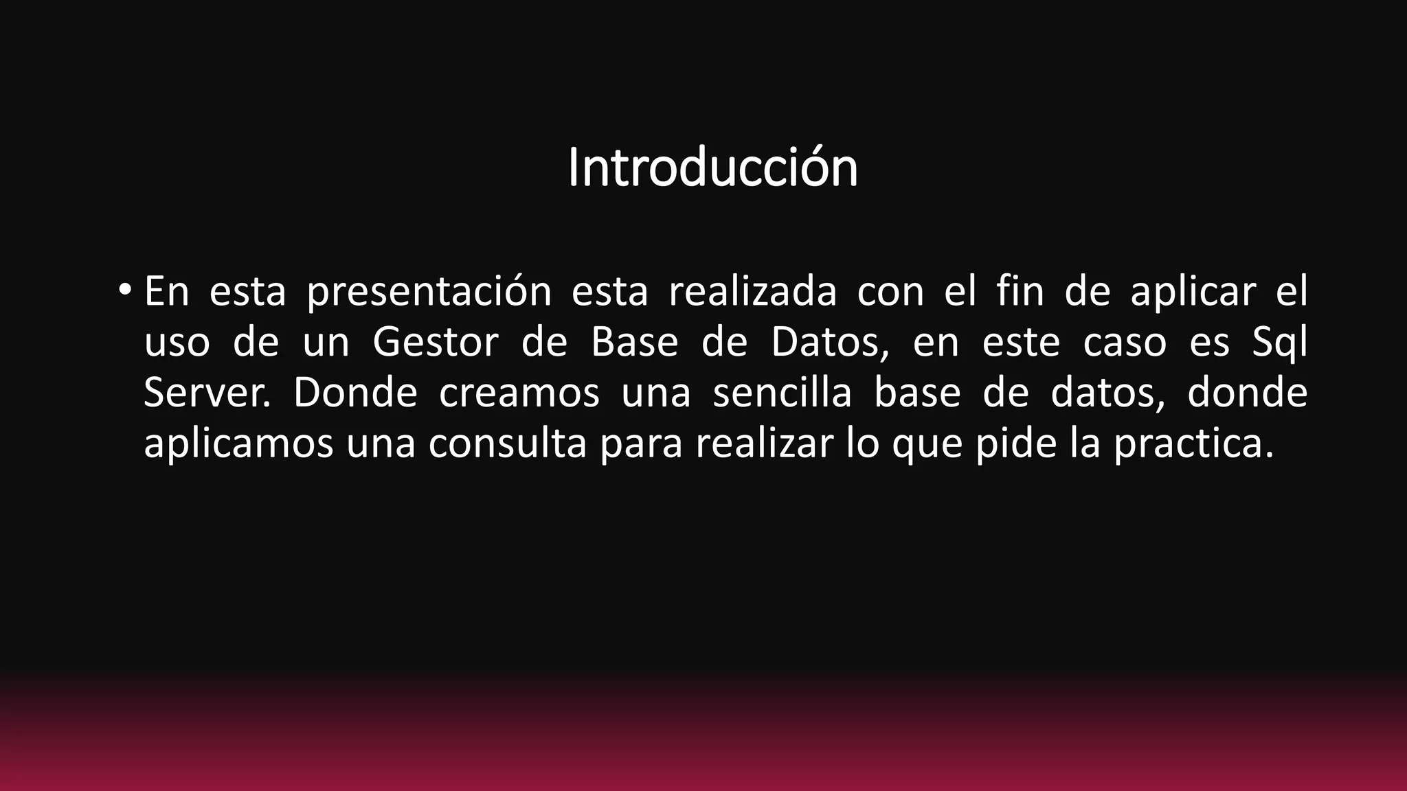 Creando Una Base De Datos En Sqlserver Ppt