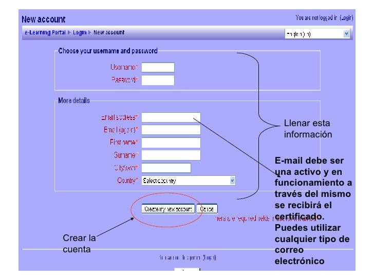 Crear Una Nueva Cuenta
