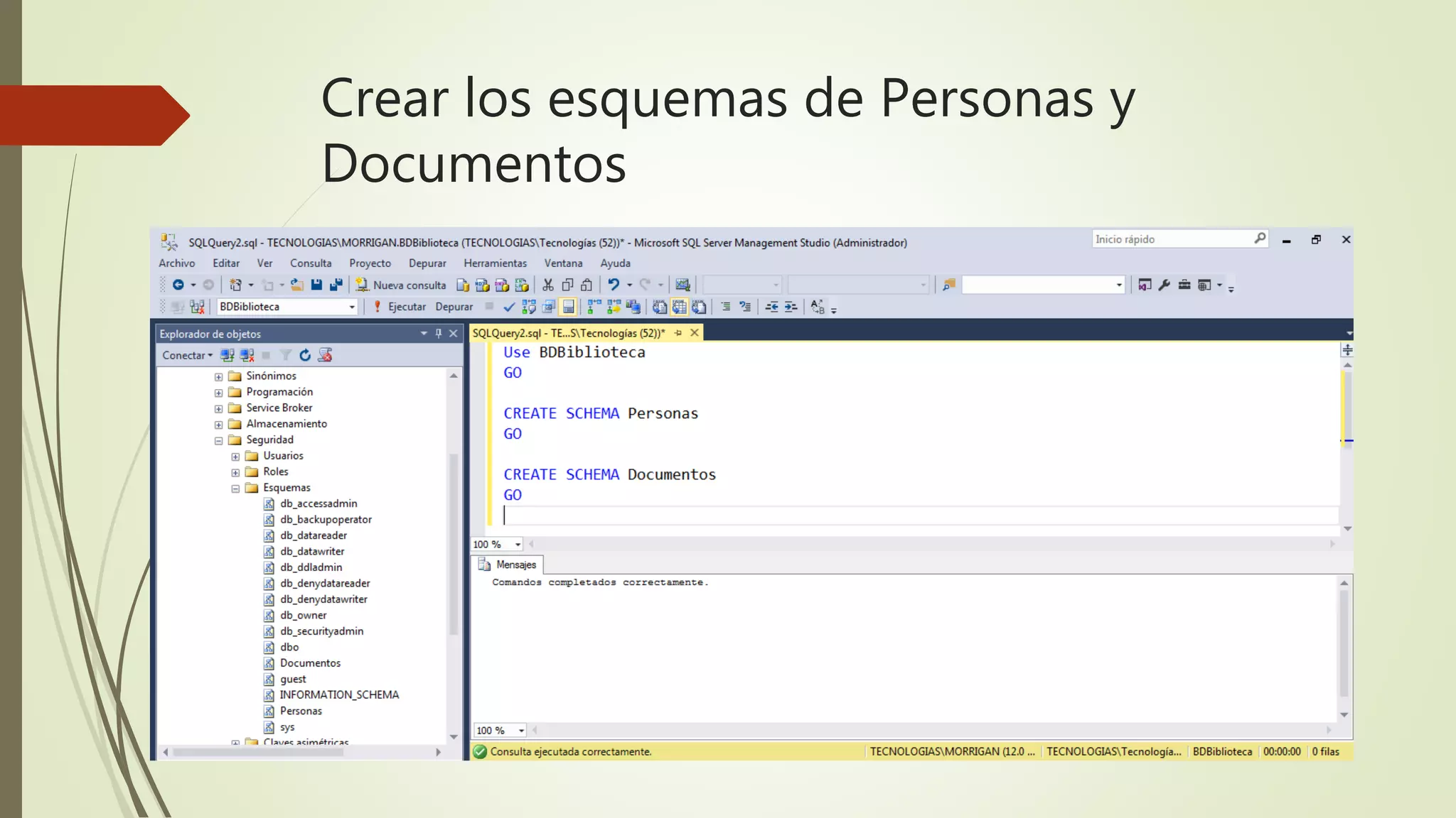 Crear Bd Sql Server