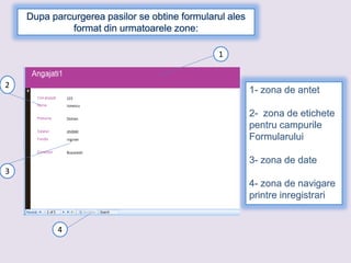Crearea formularelor simple in Microsoft Access | PPTX