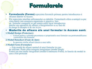 Crearea+si+modificarea+formularelor | PPT