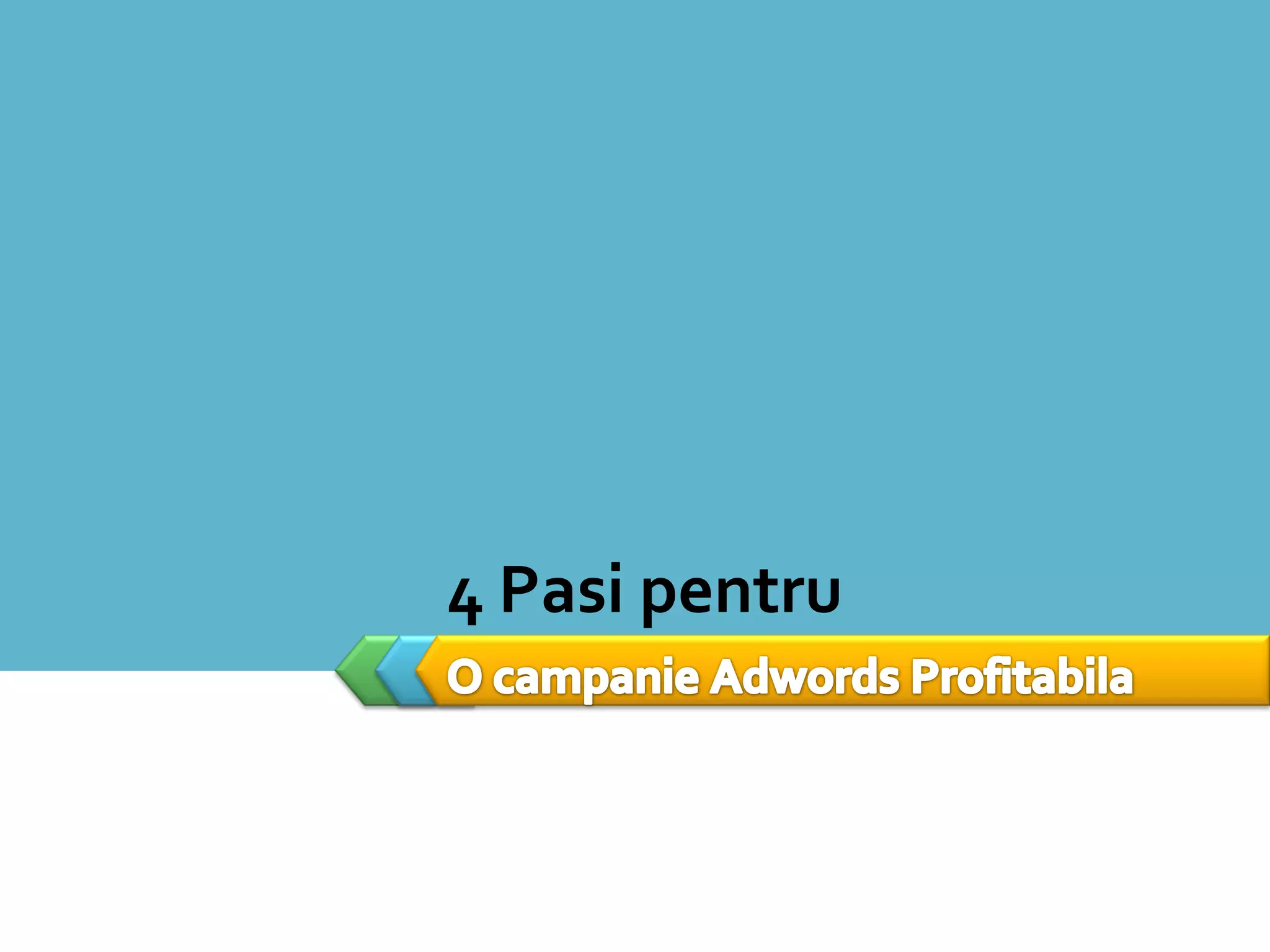 Crearea unei campanii AdWords profitabile - Vlad Andries | PPT