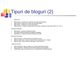 Crearea unui blog | PPT