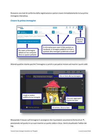 Creare immagini interattive con thinglink tutorial | PDF