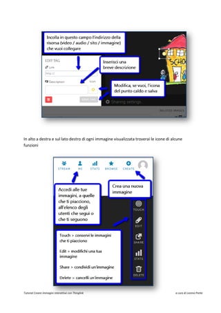 Creare immagini interattive con thinglink tutorial | PDF