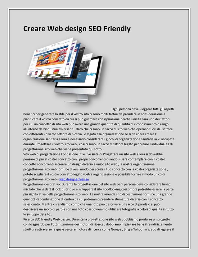 Creare web design seo friendly | PDF