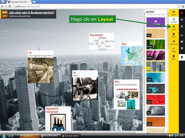 Crear un mural con la aplicación Padlet (Antes Wallwhiser)