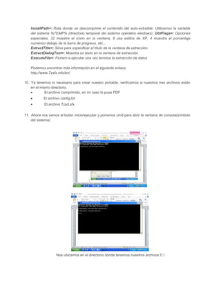 Crear un portable con 7z | DOCX