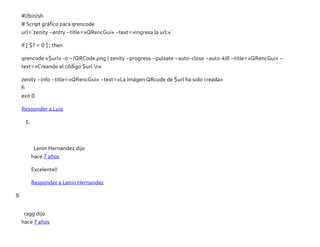 Crear y leer códigos qr desde el terminal desde linux | PPT