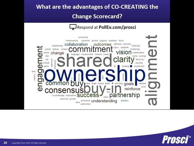 Prosci Change Scorecard - TCB Change Management 2015 | PDF