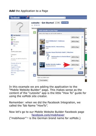 Create Facebook Pages | PDF