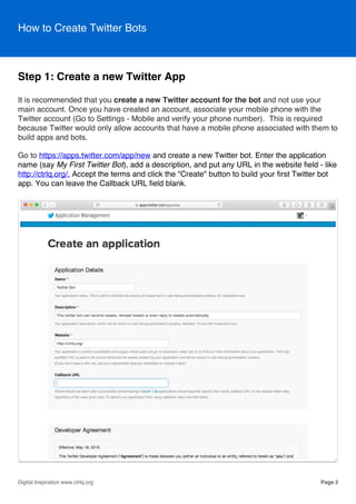 How to Create Twitter Bots | PDF