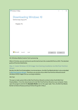 create windows 10 iso mage from existing installation | DOCX