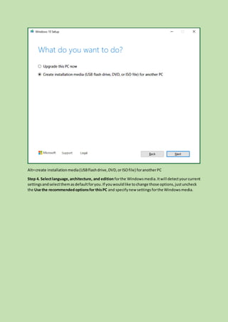 create windows 10 iso mage from existing installation | DOCX