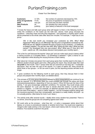 Create Your Own Bakery (Free Lesson Plan) | PDF