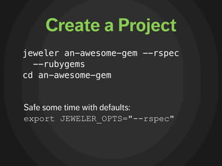 Create your-own-gem-with-github-jeweler-rubygems | PPT