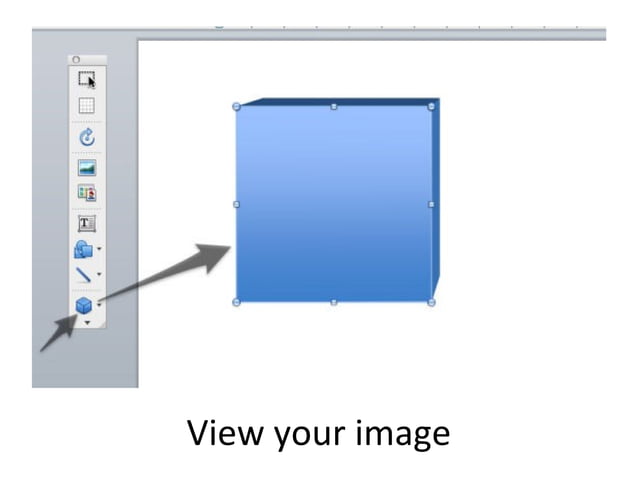 Create 3D object in ms word | PPT