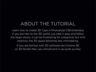 Photoshop Cs6 3d Tutorials For Beginners