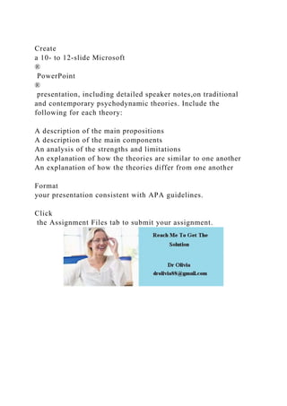 Create a 10- to 12-slide Microsoft® PowerPoint® presentati.docx