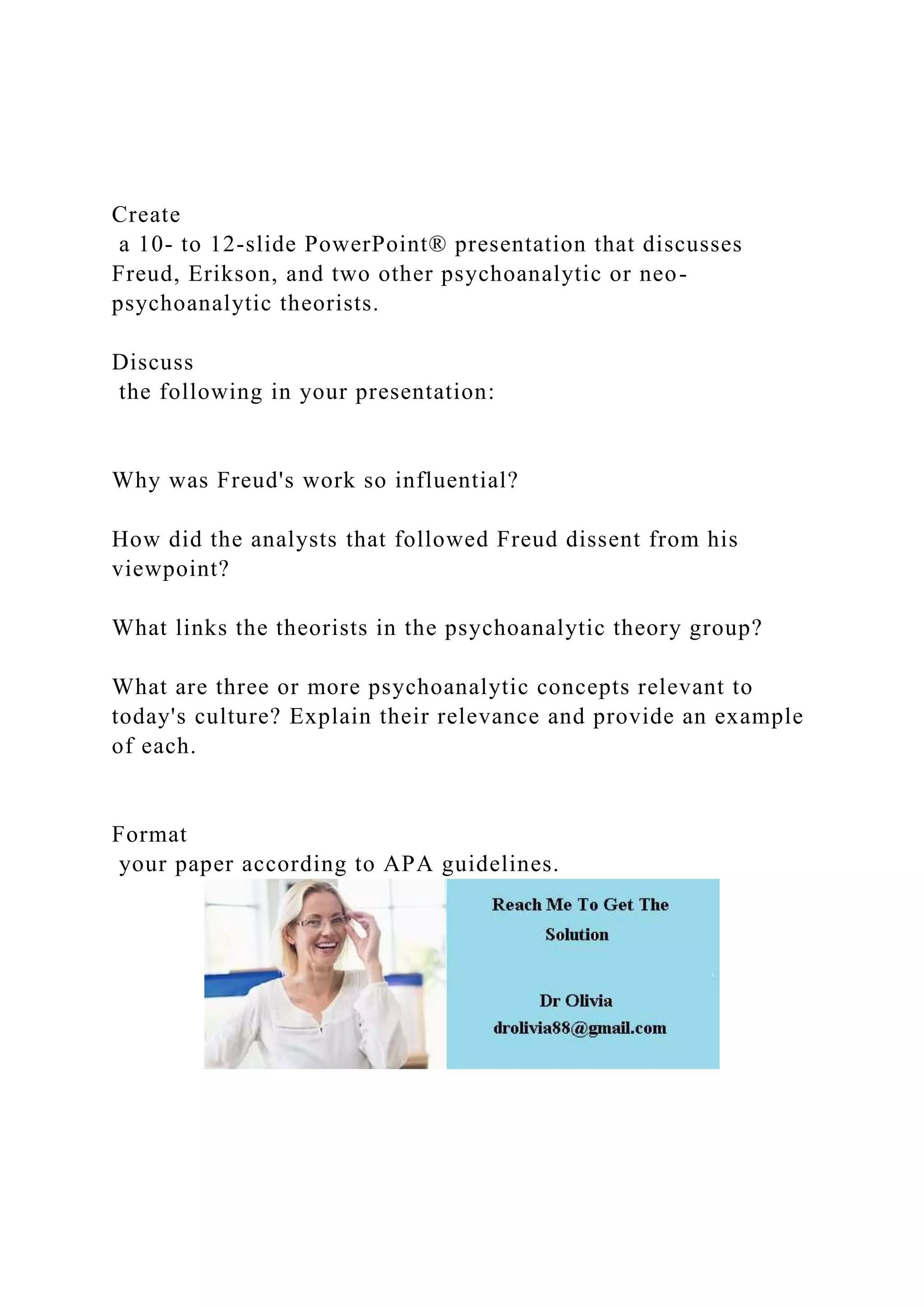 Create a 10- to 12-slide PowerPoint® presentation that discuss | DOCX