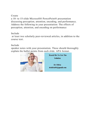 Create a 10- to 15-slide Microsoft® PowerPoint® presentation discu | DOCX