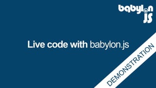NGF2014 - Create a 3d game with webgl and babylon.js