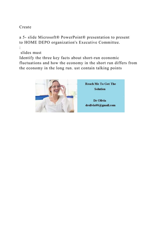 Createa 5- slide Microsoft® PowerPoint® presentation to present .docx