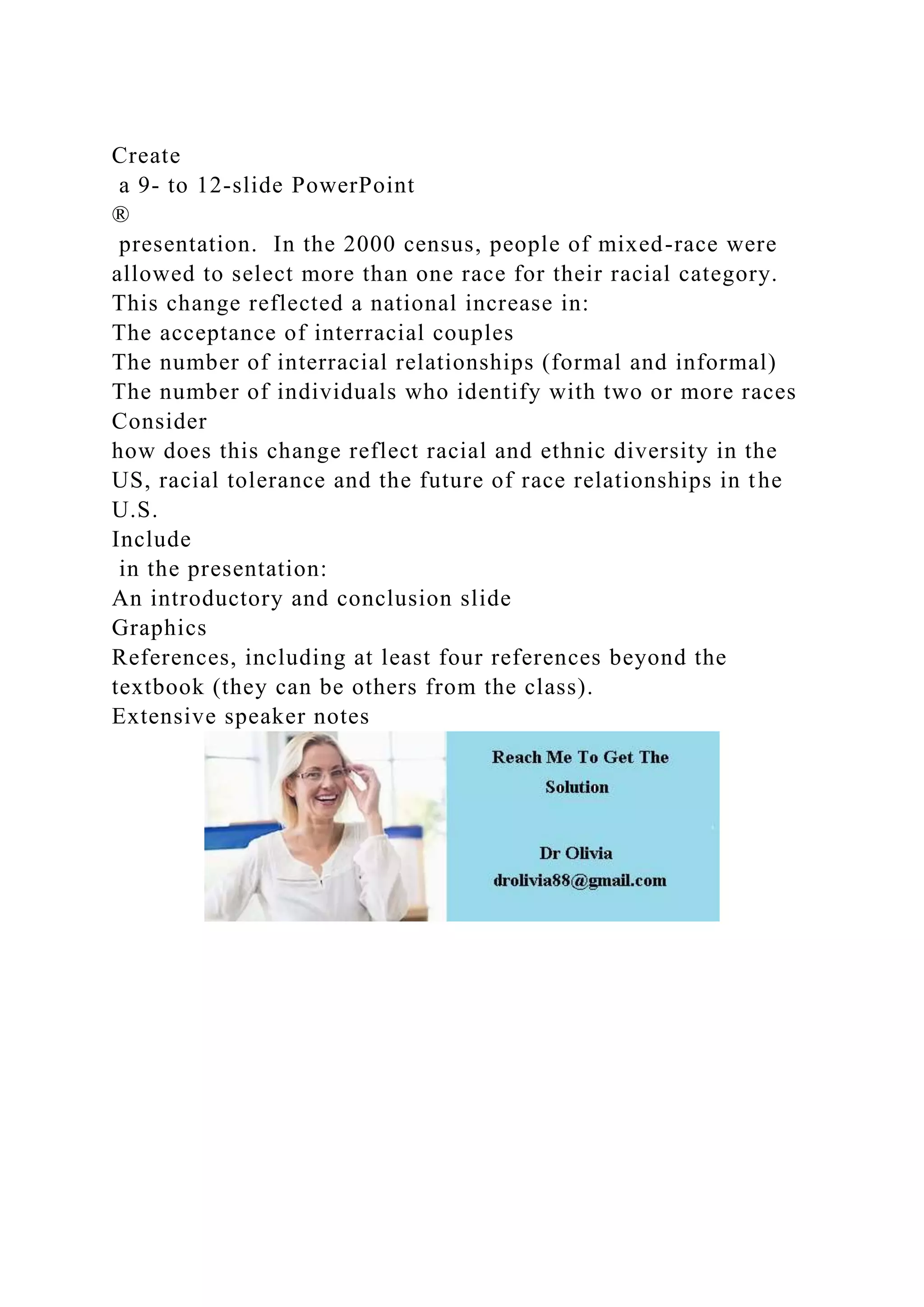 Create a 9- to 12-slide PowerPoint® presentation. In the 2000.docx