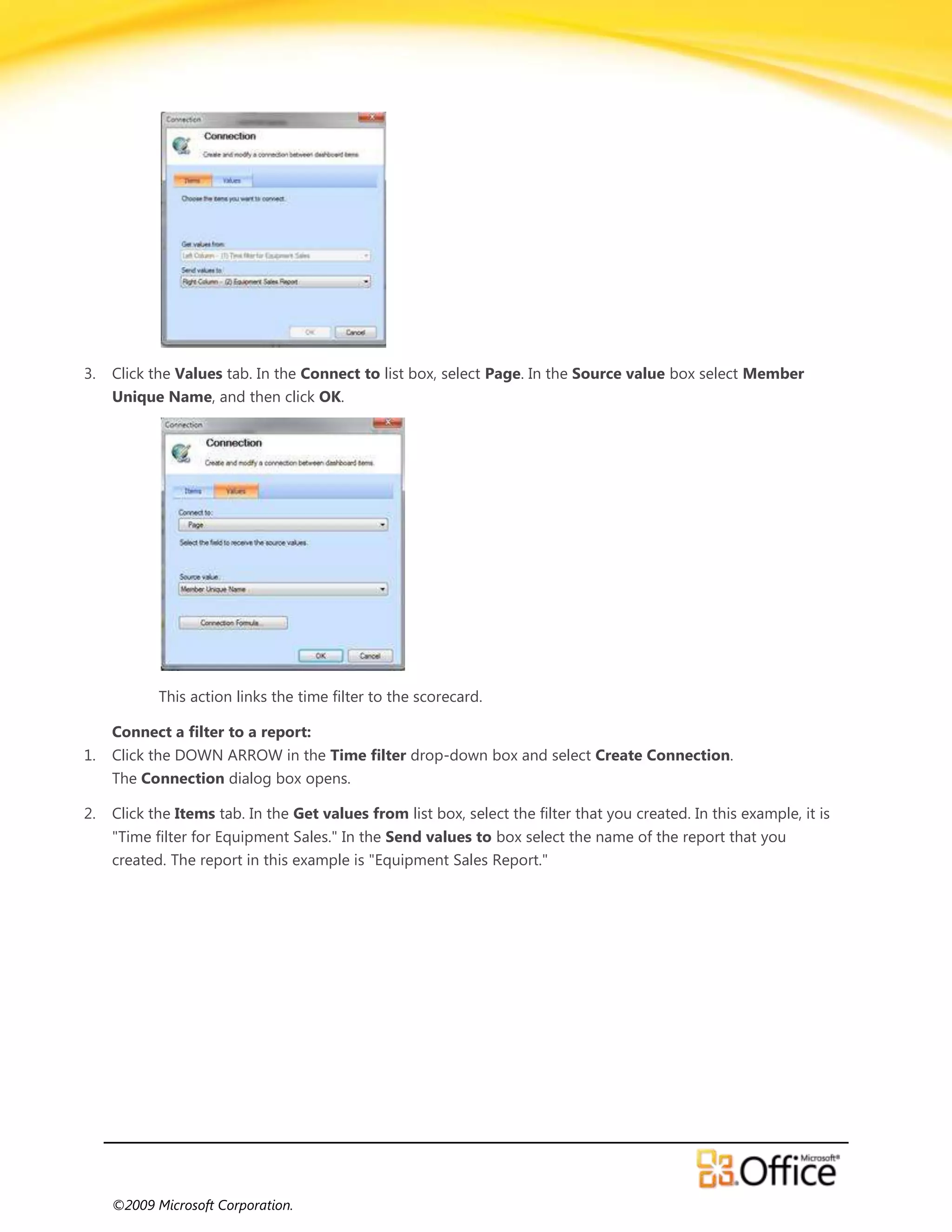 Create a basic performance point dashboard epc | DOCX