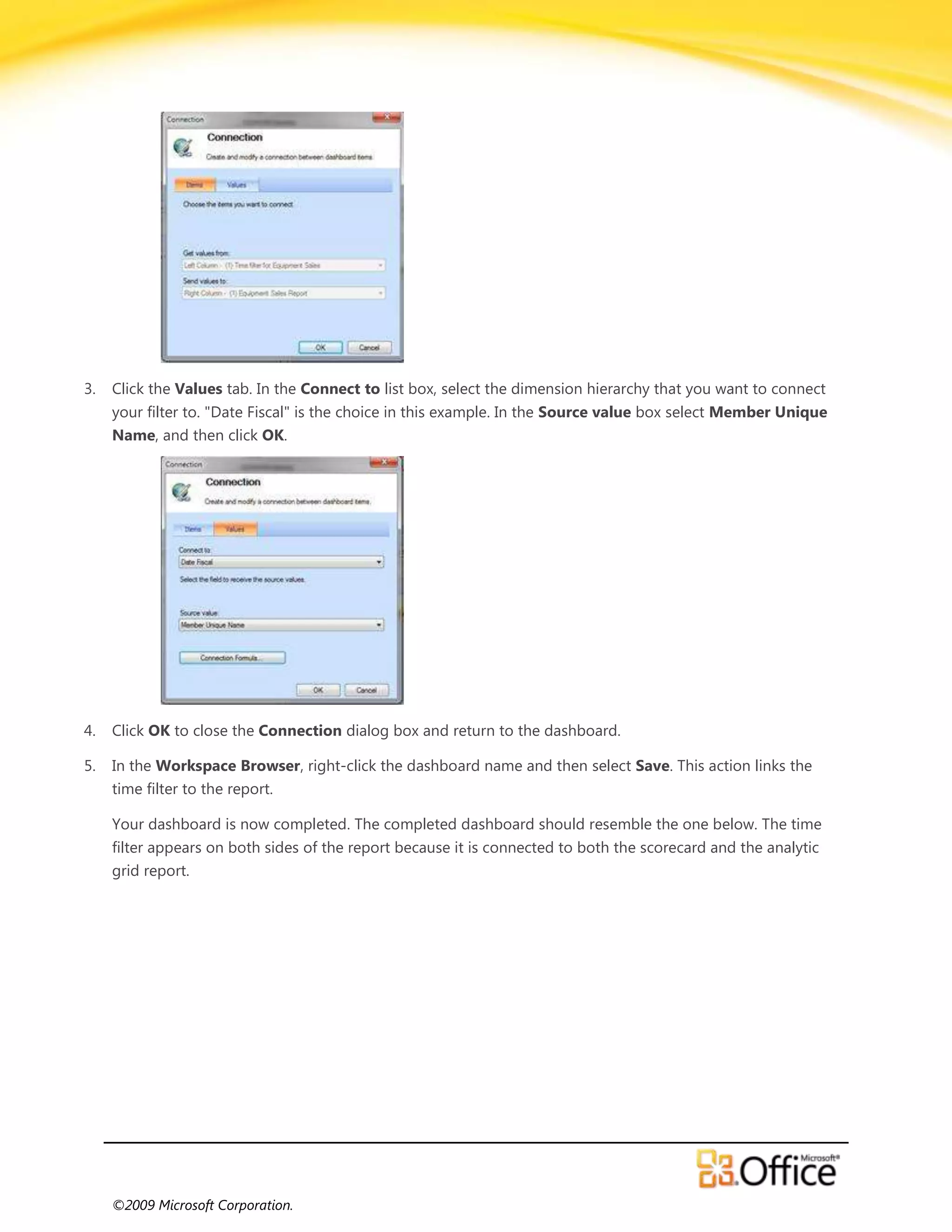 Create a basic performance point dashboard epc | DOCX