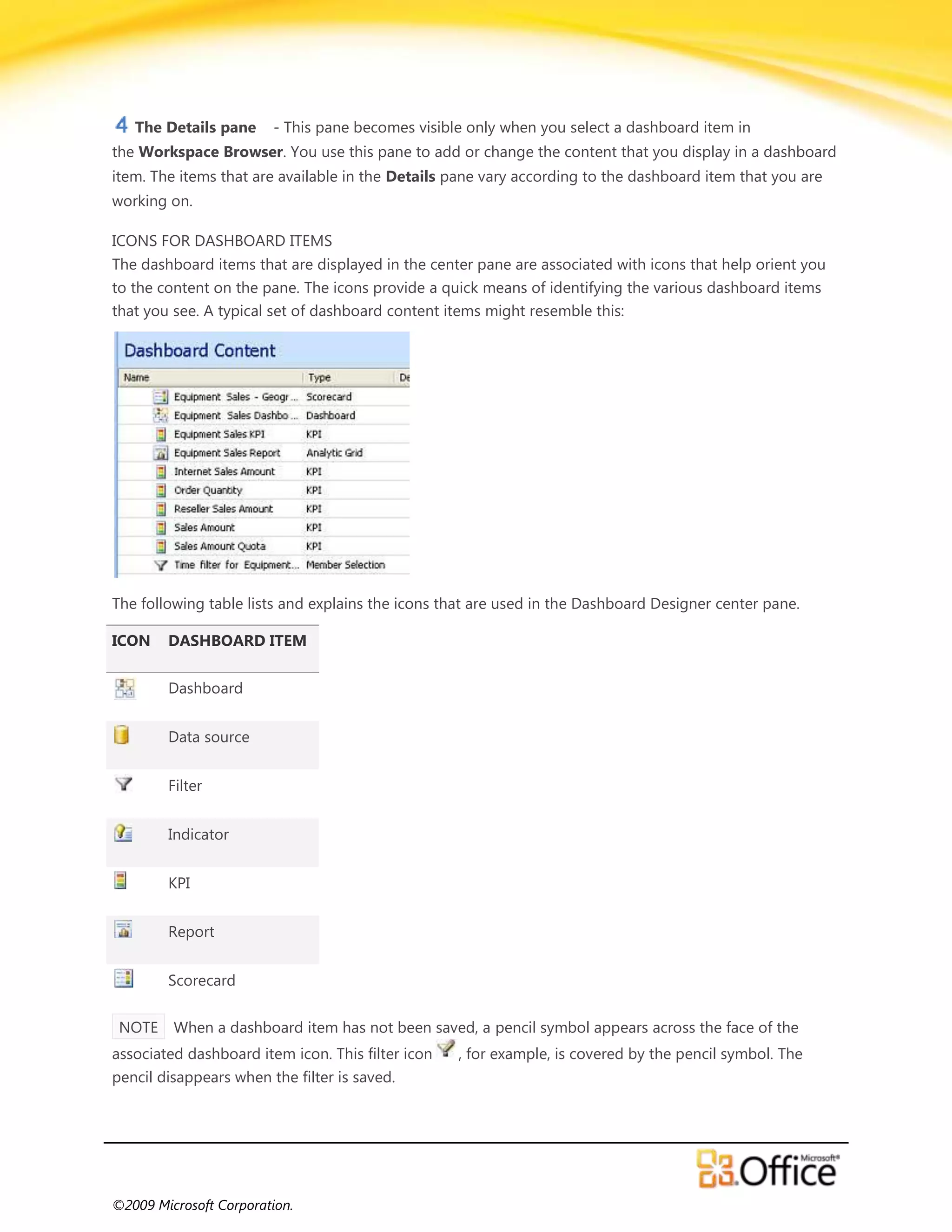 Create a basic performance point dashboard epc | DOCX