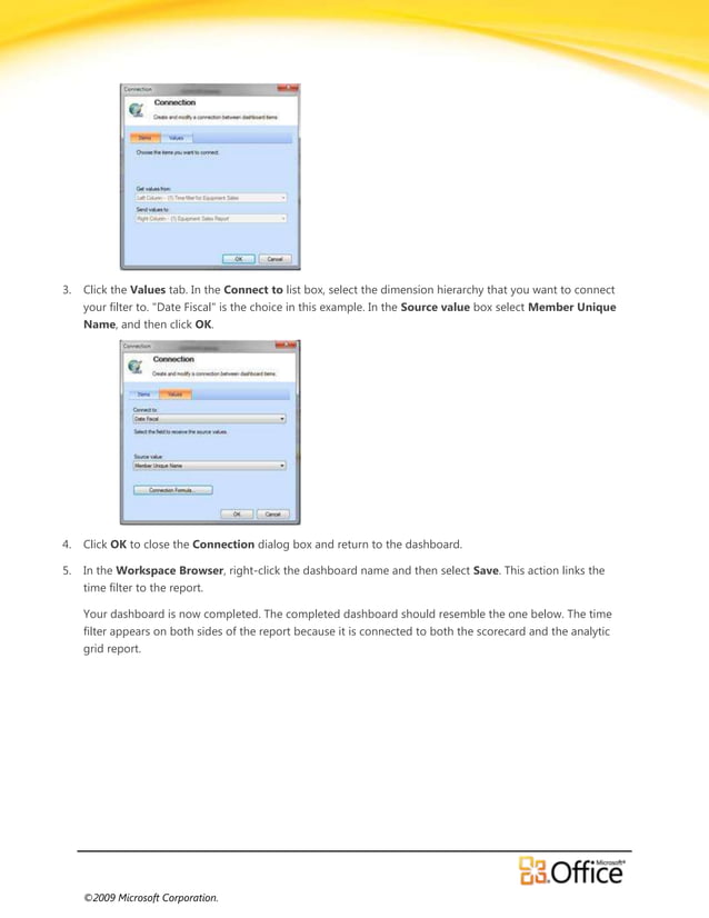 Create a basic performance point dashboard epc | PDF