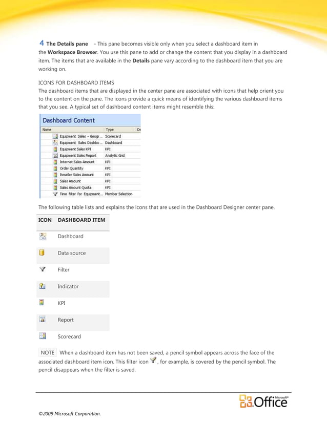 Create a basic performance point dashboard epc | PDF