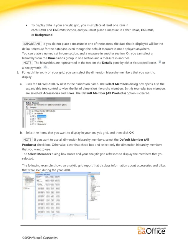 Create a basic performance point dashboard epc | PDF