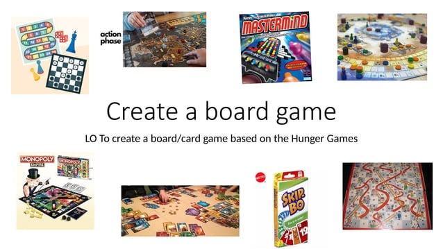 Create a board game.pptx from a piece of literature or novel | PPTX