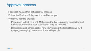 Create a bot on Facebook messenger - Gupshup | PPT