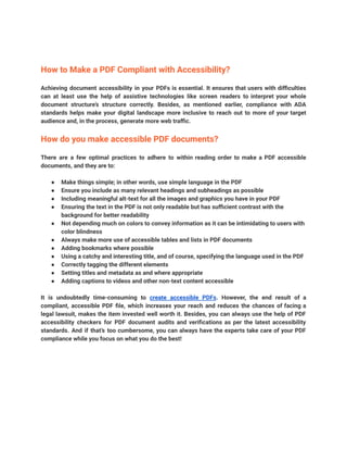 Create Accessible PDFs | PDF