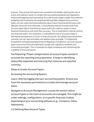 Creating and Configuring Account Types in Your System | PDF