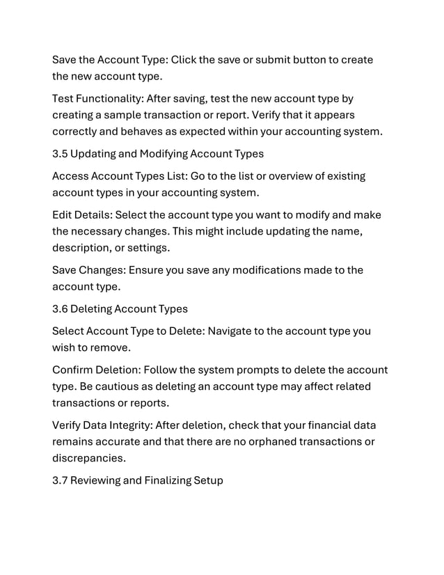 Creating and Configuring Account Types in Your System | PDF