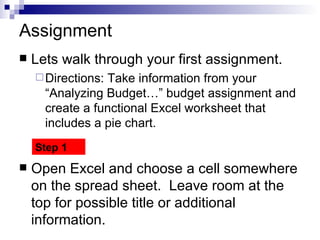 Create A Chart In Excel | PPT