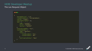 Create a Chatbot with AWS Lex, Lambda, and HERE | PPTX