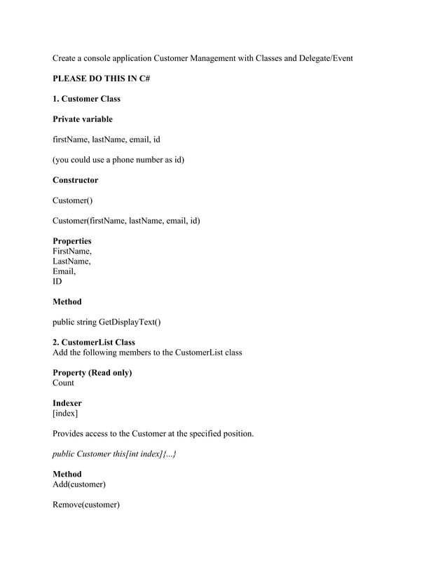 Create a console application Customer Management with Classes and Dele (1).pdf