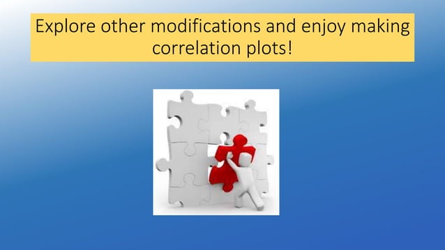 Create A Correlation Plot From Joined Tables And Lag Times Ppt