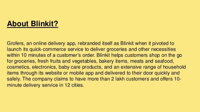 Create a Delivery App like Blinkit.pptx