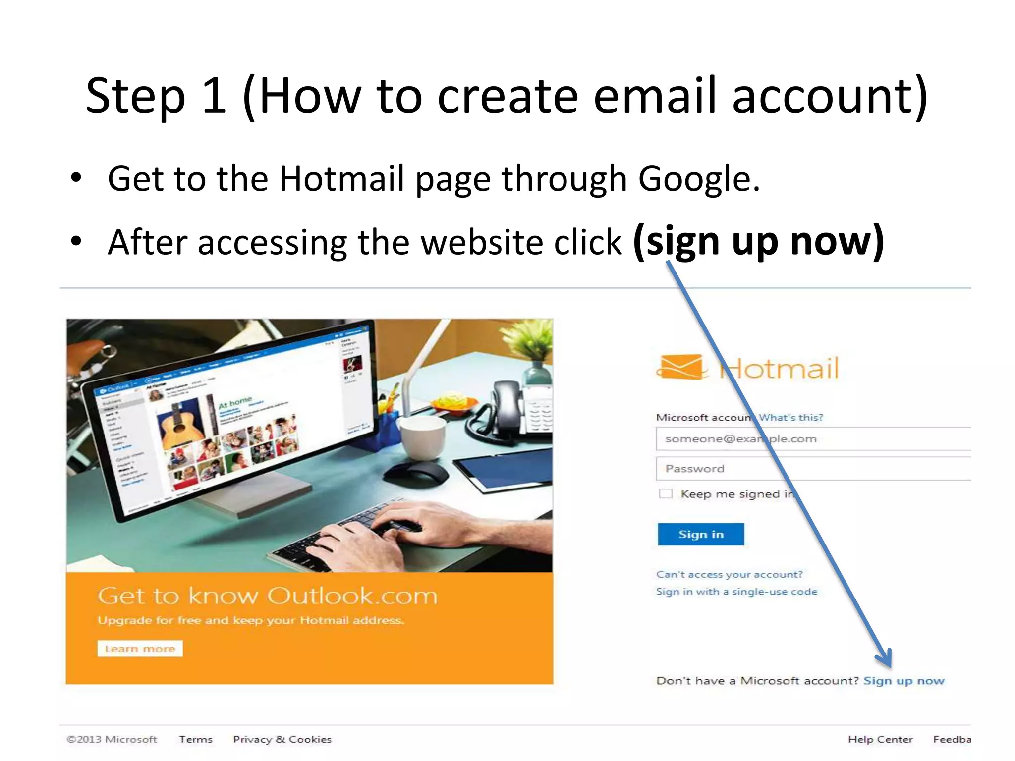 Create a email account | PPTX