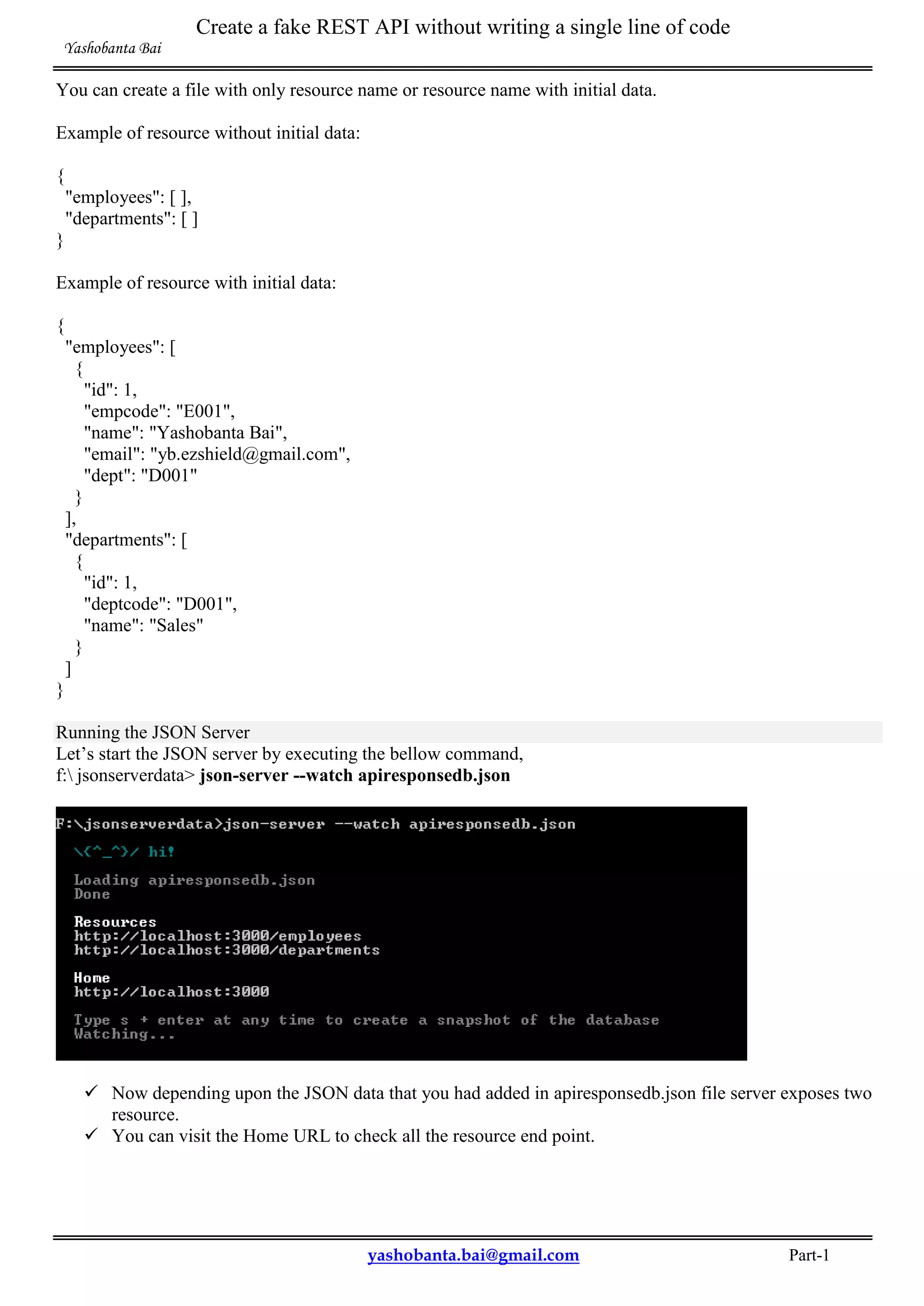 Create A Fake Rest Api Without Writing A Single Line Of Code Pdf